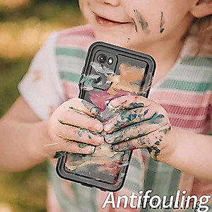 Hllhunkhe for Samsung Galaxy A03S Waterproof Case with Built-in Screen Protector - Rugged Full Body Underwater Dustproof Shockproof Drop Proof Protective Cover for Samsung Galaxy A03S - Black