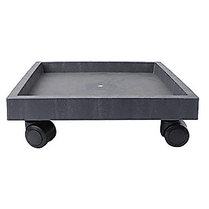 Holibanna Plant Stroller Plant Caddy Plant Caddy Movable Flower Pot Stand Square Flower Pot Mover Plastic Planter Pallet Dolly Caster with Wheels for Indoor Outdoor Resin Plant Pots Tray Food Tray