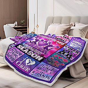 NTMANON Gifts for Cheerleaders,Cheerleader Blanket Gifts for Girls,Cheerleader Gifts Blanket,Cheer Gifts for Cheerleaders,Cheerleading Gift Ideas,Cheer Coach Gift,Cheerleader Gift for Girls 50" × 60"