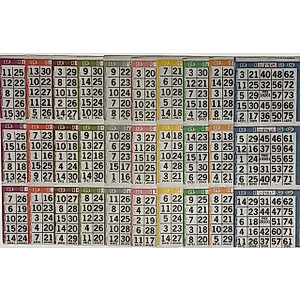 The Ticket Gurus Bingo Paper Game Cards - 3 Cards - 10 Sheets - 100 Books