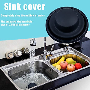 3 Pieces Kitchen Sink Stopper Strainer, 3 in 1 Kitchen Sink Basket Strainer, Universal Anti-Clogging Stainless Steel Sink Disposal Stopper, Perforated Basket Drain Filter Sieve