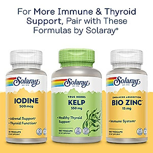 Solaray Yeast Free Selenium 100mcg, Healthy Immune & Thyroid Function Support, Enhanced Absorption, 90 Serv, 90 VegCaps