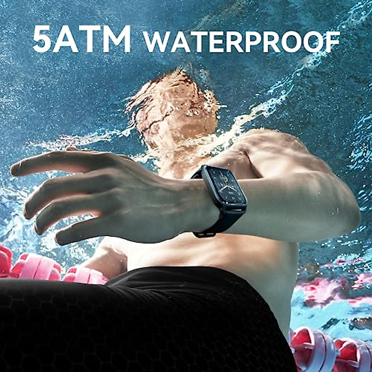 Smart Watch for Men(Answer/Make Call),Alexa Built-in,1.8"Fitness Tracker with Heart Rate Sleep SpO2 Monitor,100+Sport Mode,5ATM Waterproof,Activity Trackers and Smartwatches for iOS and Android Phones