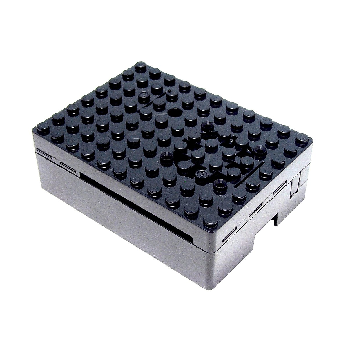 Raspberry Pi 4 Case - Pi-Blox Enclosure (Black)