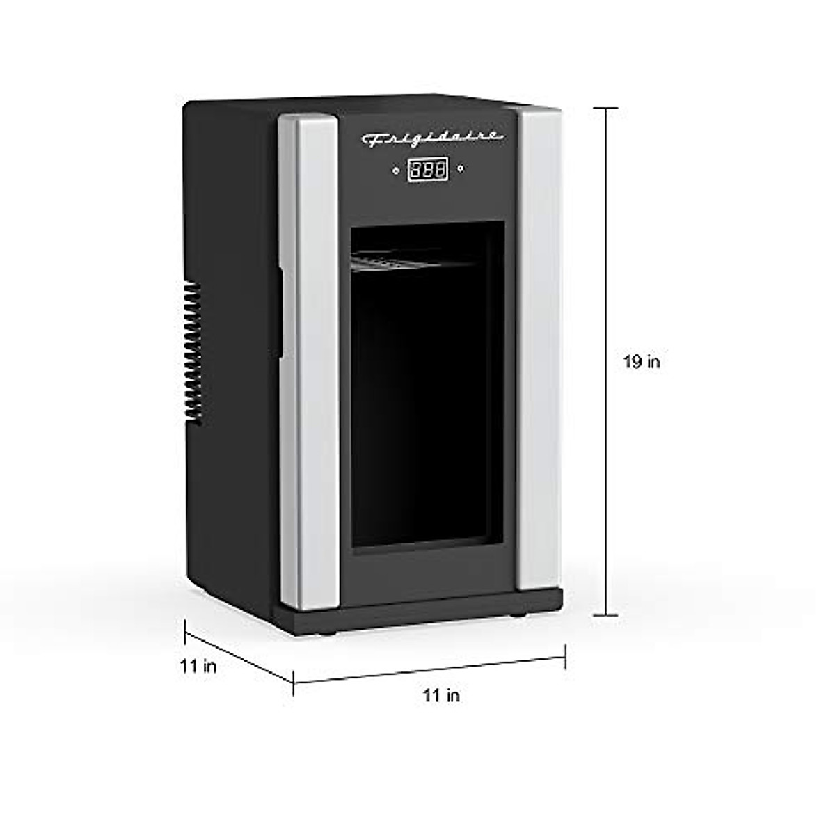 Frigidaire EFMIS567_AMZ 18 Can OR 4 Wine Bottle Retro Beverage Fridge, Temperature Control, Thermoelectric, FreonFree, Stainless