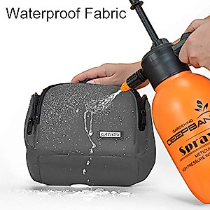 CADeN Compact Camera Shoulder Crossbody Bag Case Compatible for Nikon, Canon, Sony SLR/DSLR Mirrorless Cameras and Lenses Waterproof(1.0 S, Grey)