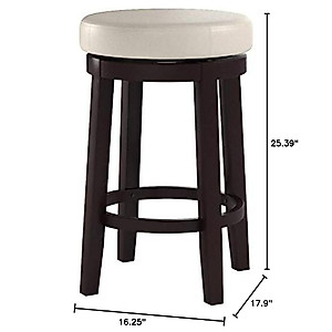 Linon Maya Rice 24 Inches Counter Stool, 24"