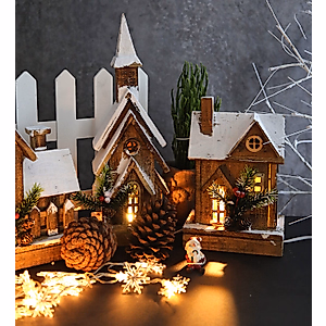 MX232 Set of 2 Accessory Cord with 2 Led Light Bulb 6 Ft White Cord with On/Off Switch Plugs e12 Candelabra LED Light Bulbs and Clips for Halloween Christmas Decorations Craft Village House Decoration