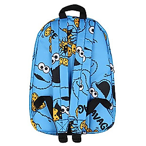 Bioworld Sesame Street Backpack Cookie Monster Savage Laptop School Travel Backpack