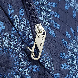 Travelon Anti-Theft Classic Crossbody Bucket Bag, Geo Sunflower, 14’ x 11” x 4”