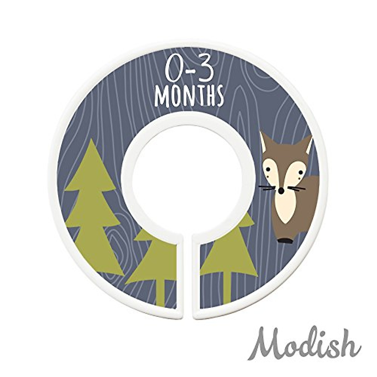 Modish Labels Baby Clothes Size Dividers, Baby Closet Organizers, Size Dividers, Baby Closet Organizers, Closet Dividers, Clothes Organizer, Boy, Woodland, Boho, Scandinavian, Nursery, Fox (Baby)
