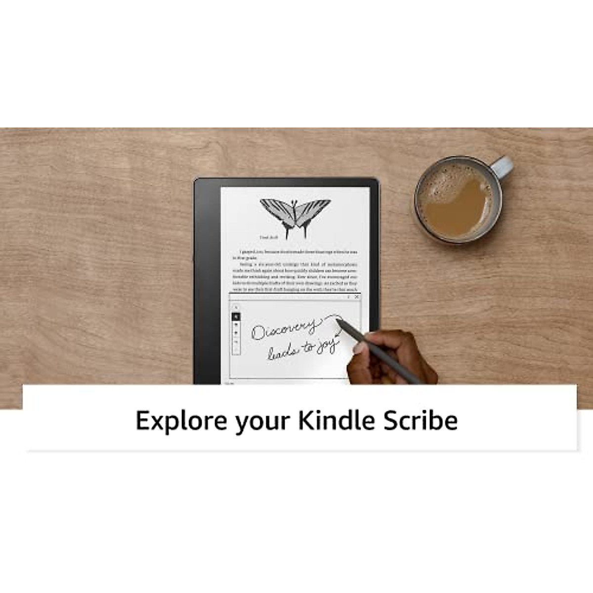 Kindle Scribe (32 GB) the first Kindle for reading, writing, journaling and sketching - with a 10.2” 300 ppi Paperwhite display, includes Premium Pen
