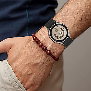 Galaxy Watch 6/5/4 Band 40mm 44mm,for Samsung Galaxy Watch 6 Classic Bands 47mm 43mm/Galaxy 4 Classic 46mm 42mm/watch 5 pro Men Women,Magnetic Clasp Silicone Sport Strap Wristband Correa