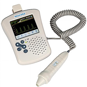 Ecqizer Doppler Handheld Blood Flow Rate Detector 8Mhz Probe Color LCD Touch Screen
