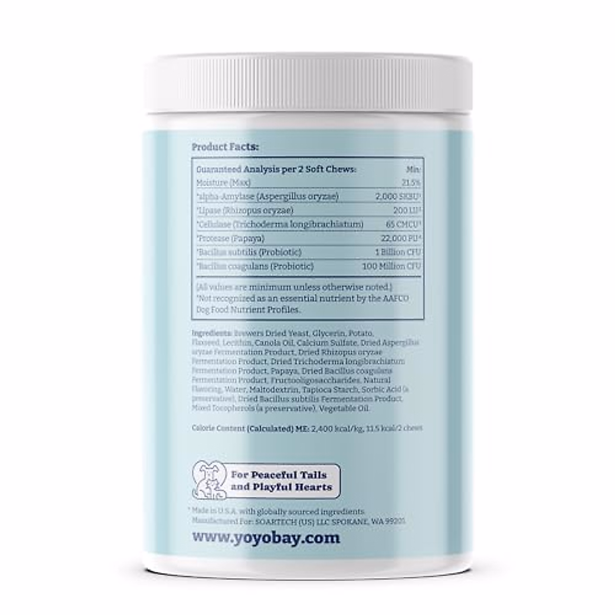 Probiotics for Dogs, Dog Probiotics and Digestive Enzymes, Pre & Probiotics Over 1 Billion CFUs, for Gut Health and Digestive Health, Yeast Balance, Itchy Skin Relief, Immune Support, 60 Soft Chews