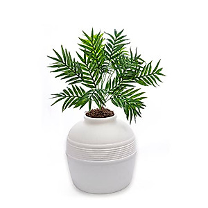 Good Pet Stuff, The Original Hidden Litter Box, Artificial Plants & Enclosed Cat Planter Litter Box, Vented & Odor Filter, Easy to Clean, White Birch