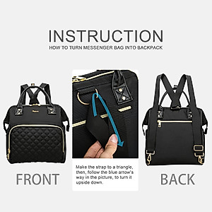 Ezgnuk Small Diaper Bag, Mini Baby Backpack, Multi-function Waterproof Travel Tote Work Bag