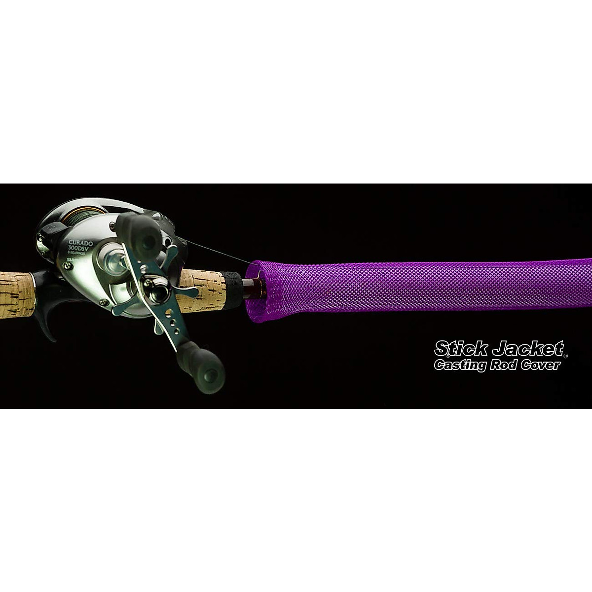 RITE-HITE Orin Briant Stick Jacket Fishing Rod Covers - Casting Stick Jacket, Comes in a Variety of Colors; Keep Your Rod Safe and from Getting Tangled (Purple)