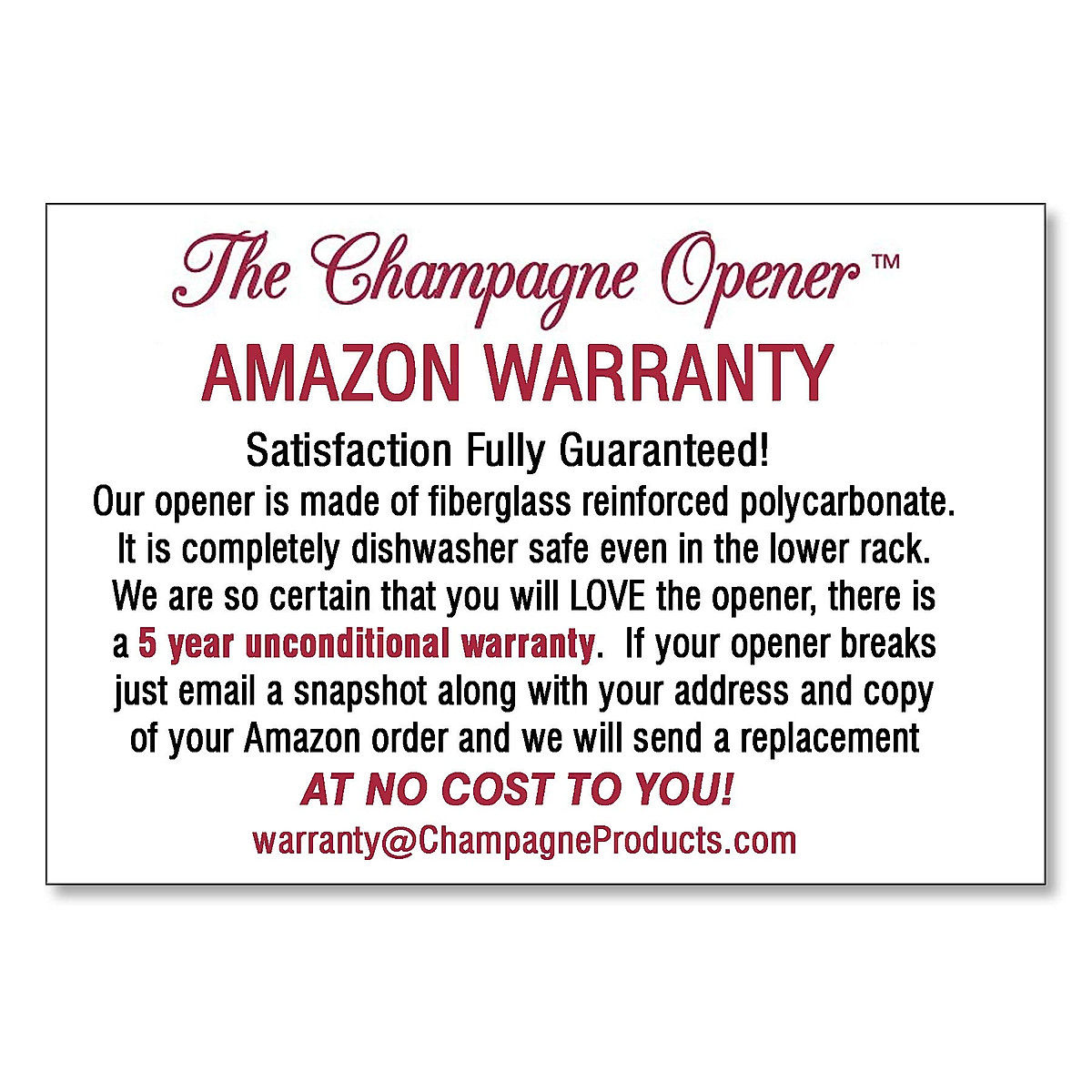 The Champagne Opener, Twin Pack