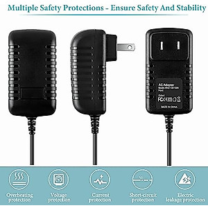 Jantoy AC/DC Adapter Compatible with Model ZD24W200100US E-TEK INLIFE P/N V-001-TCS Auto Charging Dock Station I6 i7 ZK8077 Smart Robotic Robot Vacuum Cleaner Power Supply Cord Battery Charger