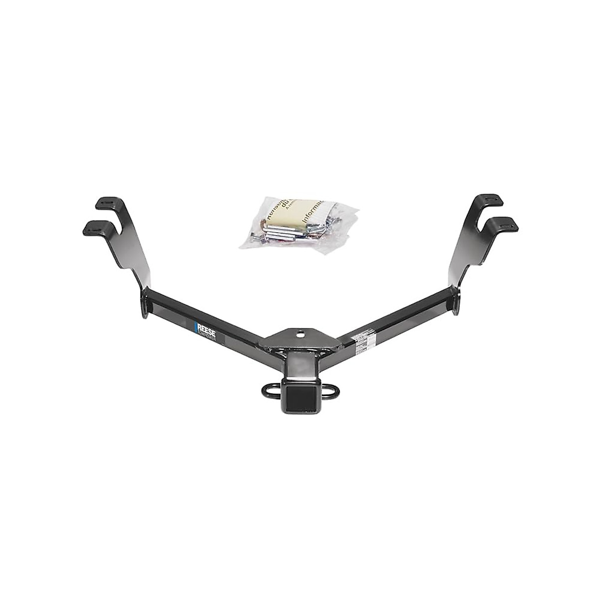 Reese Towpower 44581 Class III Custom-Fit Hitch with 2" Square Receiver opening, includes Hitch Plug Cover , Black