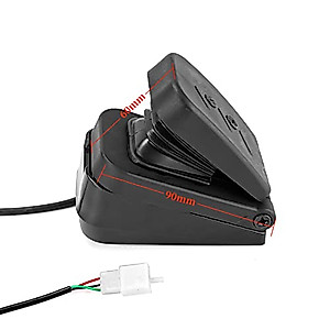 BLDC 72V 3000W Brushless Motor Kit with 24 Mosfet 50A Controller and Throttle for Electric Scooter E Bike Engine Motorcycle DIY Part Conversion Kit (6 Part in 1 and Motor with Foot)