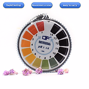 MXITA pH paper, litmus paper test range pH 1-14, suitable for water, soil, urine and saliva testing. (1 volume)