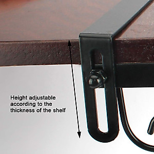 DreamiDeco Nail Free Wine Glass Rack Under Cabinet Hanging Stemware Rack, Metal Wine Glass Holder Under Shelf for Bar, Kitchen(Black, 3 rows)