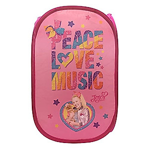 Jay Franco Nickelodeon JoJo Siwa Peace Love Music Pop Up Hamper, Pink
