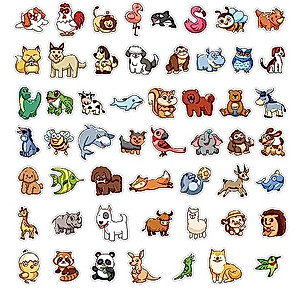 100PCS Party Favor Stickers for Kids ，Cute Waterproof Cartoon Stickers for Water Bottle Stickers Waterproof Vinyl Hydroflask Phone Skateboard Laptop Stickers