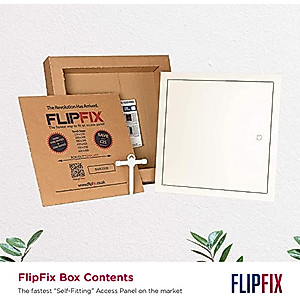 FlipFix Premium Metal Access Panel / Access Door for Drywall / Easy to Fit (6" x 6")