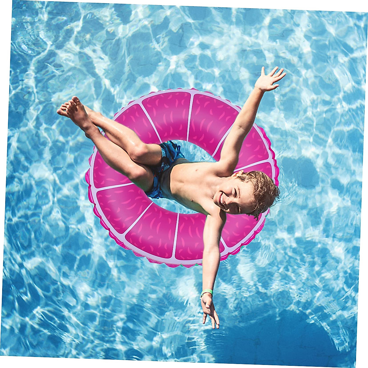 jojofuny 3pcs Fruit Swim Ring Pool Floats Fruit Pool Tubes Toys for Kids Toddler Playset Beach Toys Kid Toys Fruit Swimming Ring Children Toys Inflatable Pool Casual PVC Baby Swimming Pool