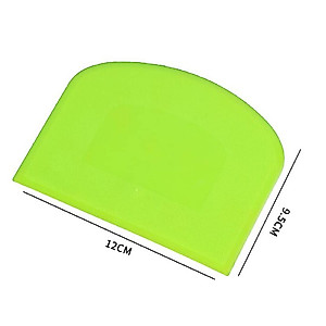 Dough Scraper Bench Scraper for Baking, BPA Free PE Plastic Flexible Anti-Slip Bowl Scraper, Multipurpose Kitchen Pastry Cutter Tool, Food Scrappers for Bread Dough Baking Cake Fondant Icing