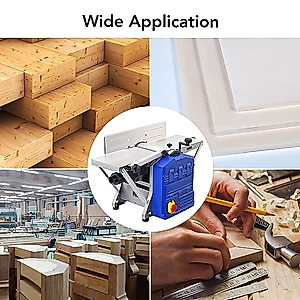Power Benchtop Planer, Garvee 1250W Powerful Benchtop Planer Worktable Thickness Planer with Low Noise for both Hard & Soft Wood Planing & Thicknessing
