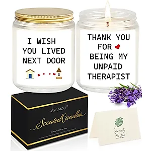 Best Friend Birthday Gifts for Women, Gifts for Women Birthday Unique, Funny Birthday Friendship Gifts for Best Friend Bestie BFF Classmate Coworker Women Girls - 14 Oz Scented Candles Thank You Gifts