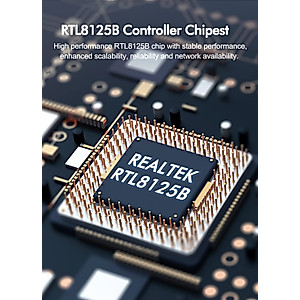 2.5Gb PCIe Network Card, NICGIGA 2.5 Gigabit Ethernet Interface Adapter, with Realtek RTL8125B, 2.5G NIC Compliant Windows/Linux/MAC OS