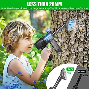 Bug Catcher for Kids,Strong Suction Bug Suction Toy Vacuum,Catch and Release Indoor/Outdoor Play,Cordless Rechargeable Insect Vacuum Cleaner Bug Sucker for Spider,Insect,Wasp,Bees,Mosquito,Moth