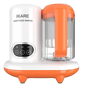 6 in 1 IKARE Baby Food Maker, Infant Feeding Blender Puree Processor Grinder Steamer