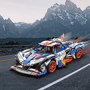 JMBricklayer Sports Car Building Block Kit, Collectible Supercar Model Toy, Build and Display Super Car Building Kit, 1:8 Scale Technology Car Race Car Model, Gifts for Teens and Adults(2178 Pieces)