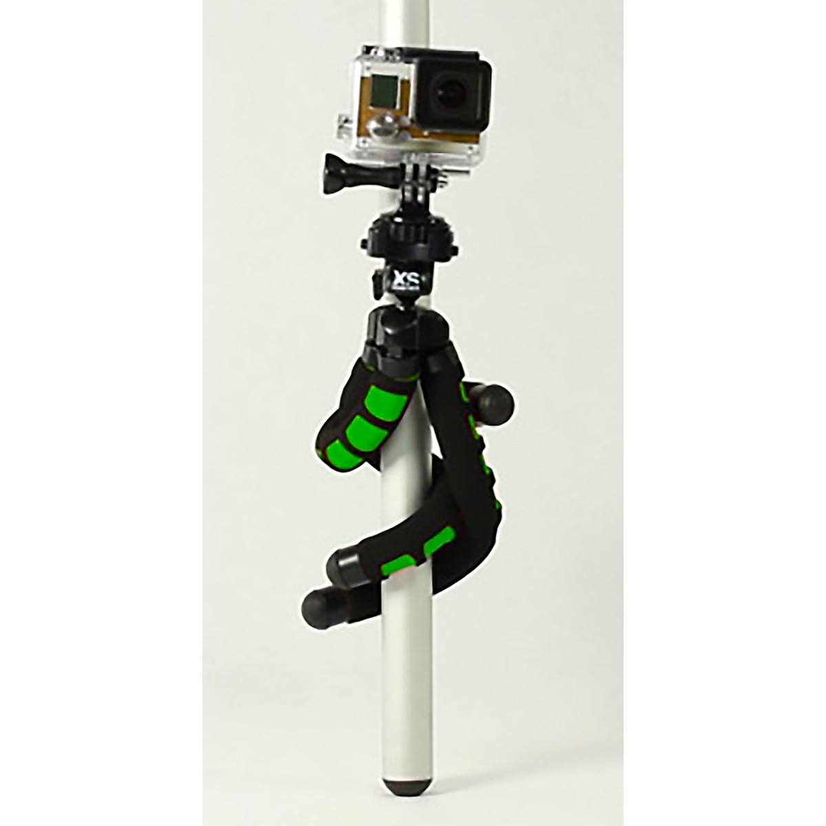 XSories Big Bendy Flexible Camera Tripod For GoPro, Digital, And Action Sports Cameras (Black/Green)