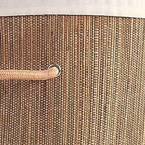 Round Mendong Collapsible Waterproof Laundry Hamper with Lid and Handles for Organizer, Clothes, Toy Durable Folder Washing Bin for Easy Carrying