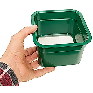 Sluice Fox 6 inch Gold classifiers; Set of Five Stacking sifting Pans with Stainless Steel mesh strainers for Gold panning; sharktooth and gem sifters; (Green)