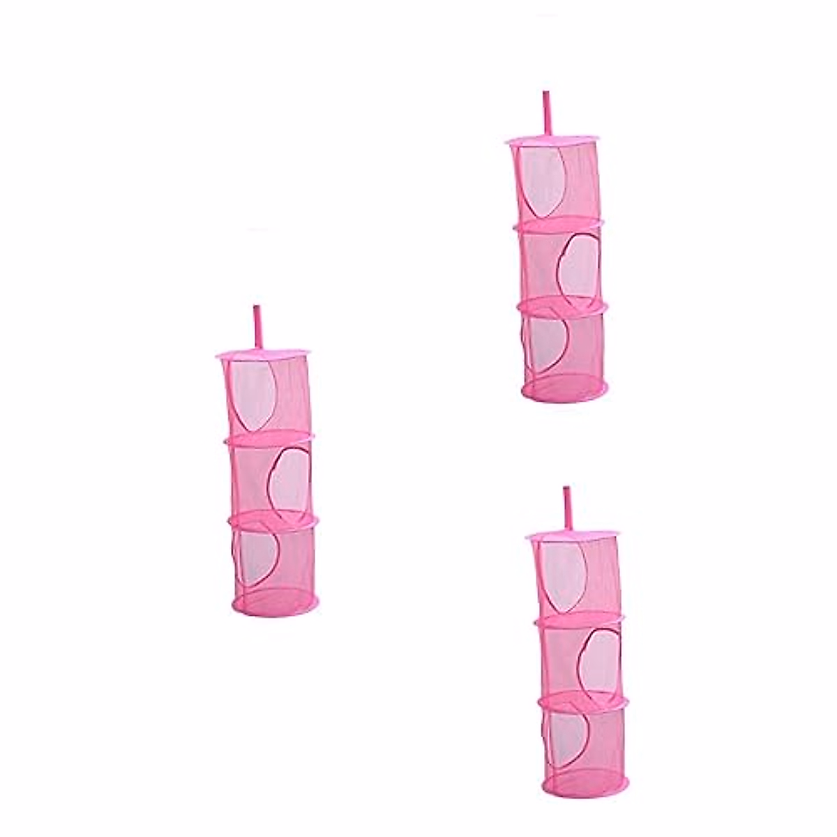 SAFIGLE 3pcs collapsible laundry drying rack foldable drying rack foldable laundry rack mesh hanging dryer hanging mesh bags underwear drying rack toy storage Hanging Storage Organizer bra