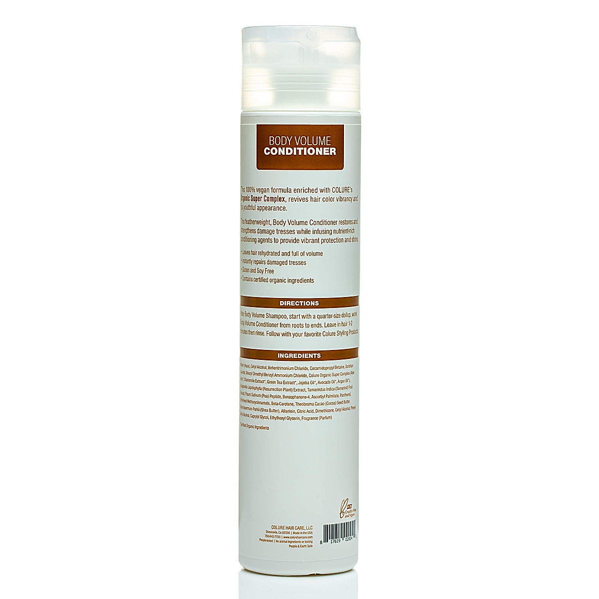 COLURE Body Volume Conditioner Repairs Dry, Damaged Tresses. Strengthens, Preserves Color-Treated Hair
