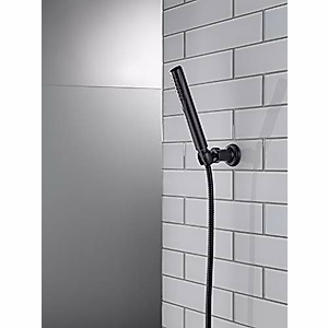 Delta Faucet Trinsic Single-Spray Touch-Clean Wall-Mount Hand Held Shower with Hose, Matte Black 55085-BL ‎6.91 x 2.22 x 17.13 inches