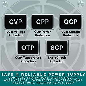 Apevia TFX-AP300W Standard Flex ATX 300W Power Supply - 115-230V AC, 1 x 20/24Pin Main Power, 1 x 12V(P4), 3 x Pheripheral, 3 x SATA, 1 x Floppy