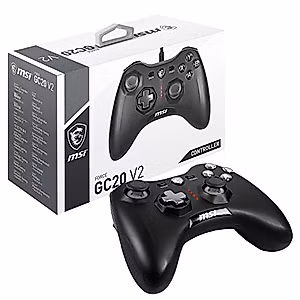 MSI Gaming Wired Dual Vibration Gaming Controller for PC and Android (Force GC20 V2)