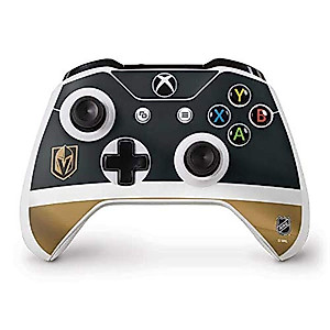 Skinit Decal Gaming Skin compatible with Xbox One S Controller - Officially Licensed NHL Vegas Golden Knights Jersey Design