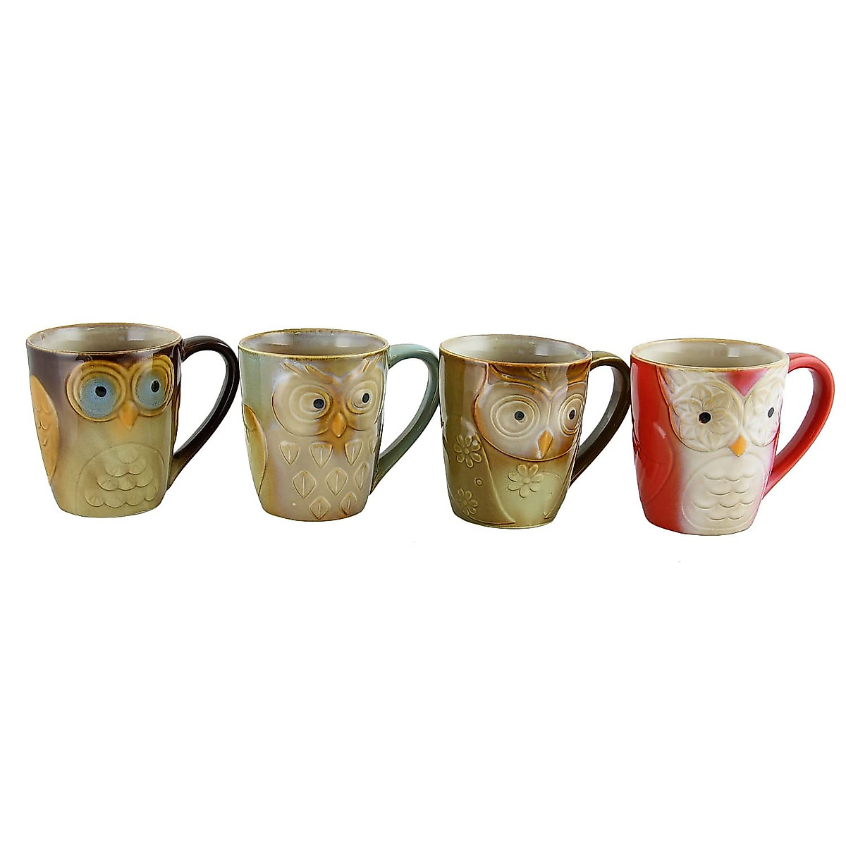 Gibson Owl City 17 Ounces Mug Set 4-Pack (85223.01) (93586644M)