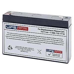 EP665 6 Volt 7 Ah SLA Replacement Battery w/ F1 Terminal